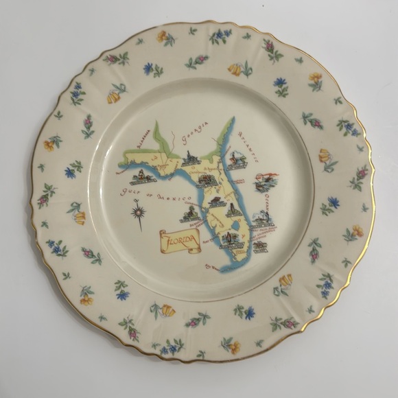 Marcos Ceramics | Dining | Florida Souvenir Collection Plate Ceramic ...